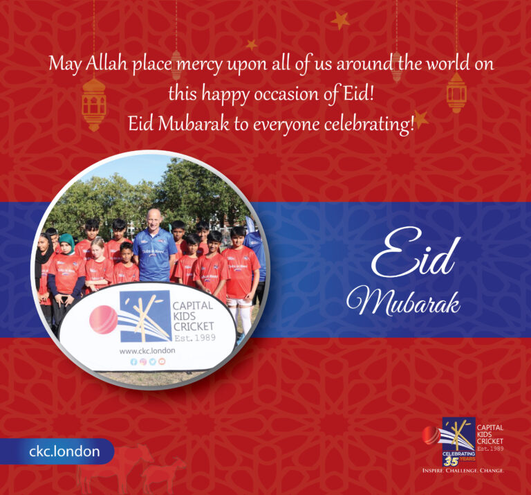 Eid Mubarak to all who are Celebrating - Capital Kids Cricket